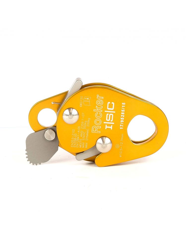 Przyrząd asekuracyjny Rocker ISC złoty / Autoasekuracja / WYPOSAŻENIE ...